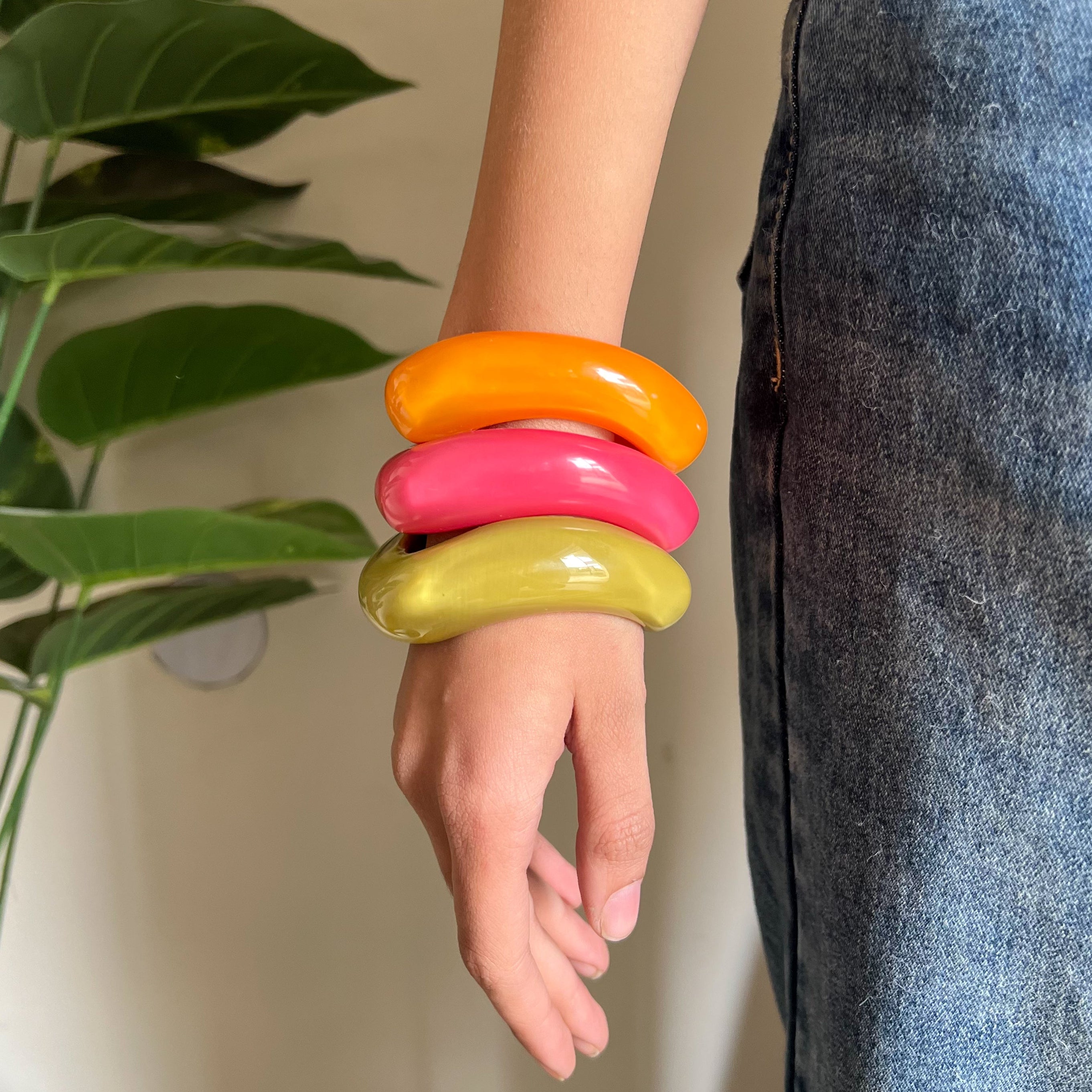 Neon Pop Resin Bangles – A Little Extra